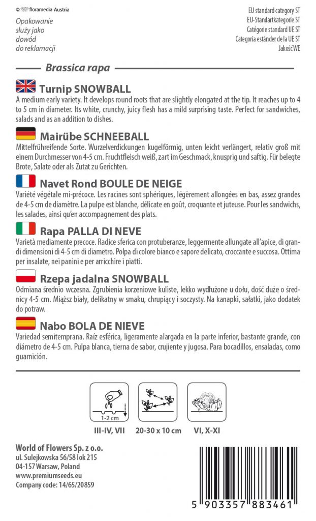 Turnip Snowball - PremiumSeeds – producer of seeds