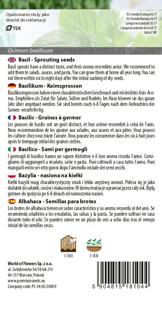 SUNFLOWER - Sprouting seeds - PremiumSeeds – producer of seeds